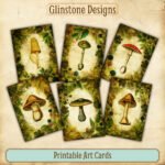 Forest Mushrooms Printable Art Cards – Glinstone Designs